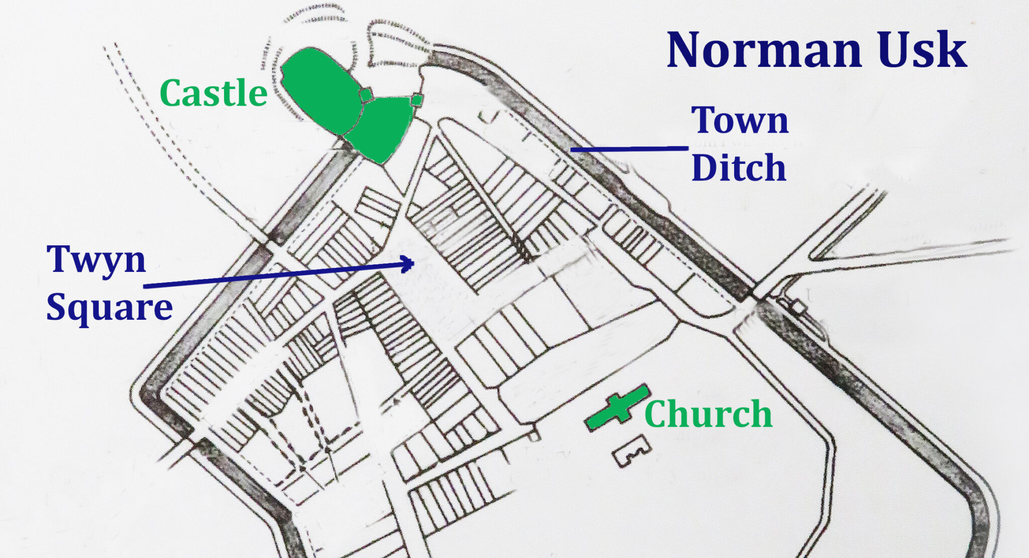 Norman Usk Buildings | Usk Civic Society